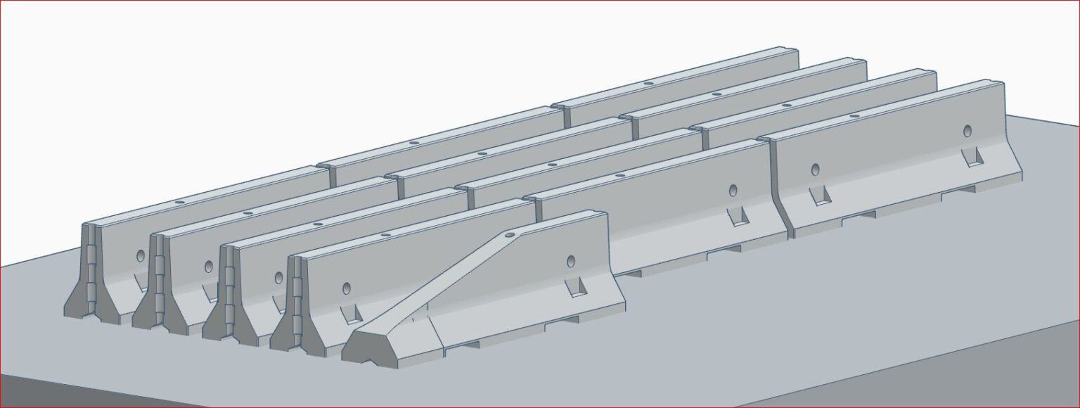 K-Rail 10′ – N Scale – Wild Hare Limited