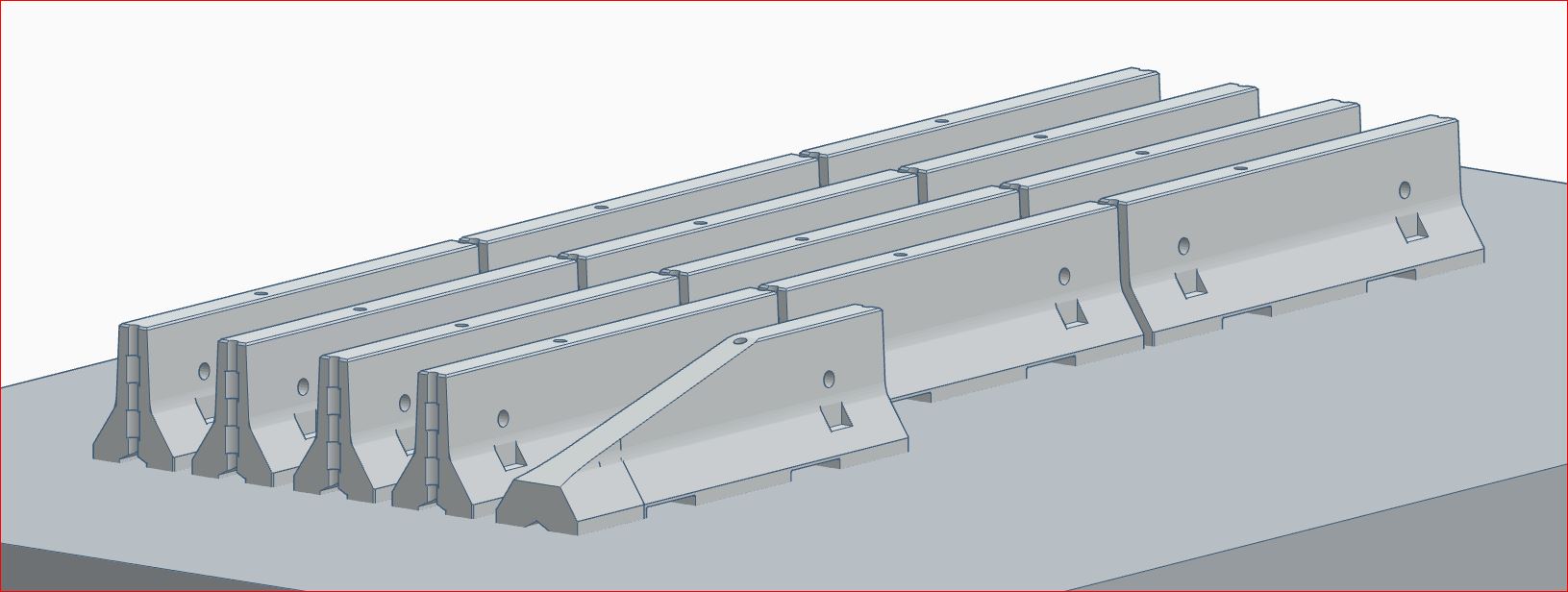 K-Rail 10′ – N Scale – Wild Hare Limited
